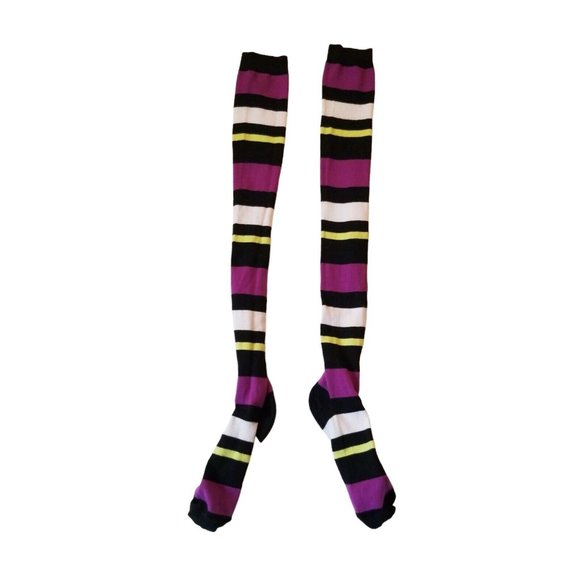 Disney | Accessories | Long Socks Striped Disney Tim Burtons Nightmare ...
